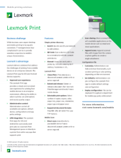 Lexmark Mobile Print app | Lexmark United States